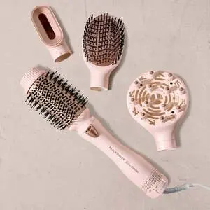 4 STYLING ATTACHMENTS Blow Brush - Pink Rosegold