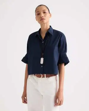 TWP Next Ex Cotton Shirt Midnight