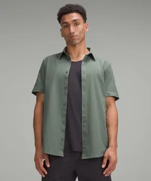 Lululemon Airing Easy Short-sleeve Shirt Dark Forest