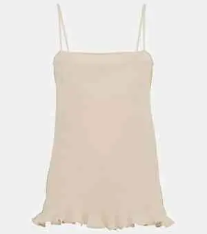 TOTEME Ruffled Plissé Camisole