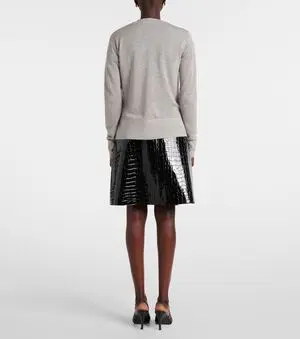 TOTEME Logo Cardigan - Grey