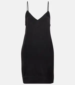 TOTEME Satin Slip Dress - Black
