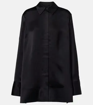 TOTEME Satin Shirt - Black