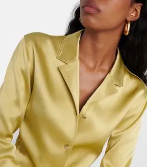 TOTEME Satin Shirt - Green
