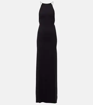 Coperni Suspended Triangle Open-back Maxi Dress