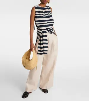 Max Mara Striped Cotton Top