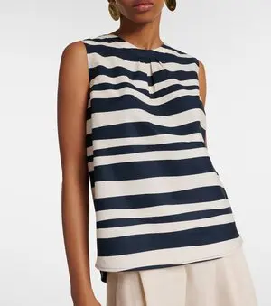 Max Mara Striped Cotton Top