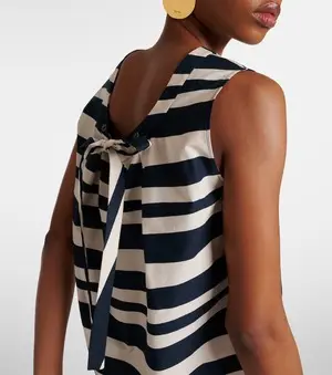 Max Mara Striped Cotton Top