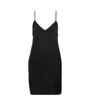 TOTEME Satin Slip Dress - Black