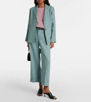 Max Mara Socrates Single-breasted Blazer - Blue