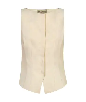 CORTANA Canvas Vest - Beige