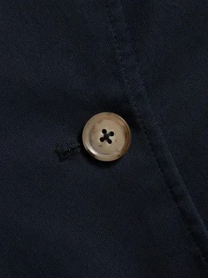 FRAME Cotton Trench Jacket - Navy