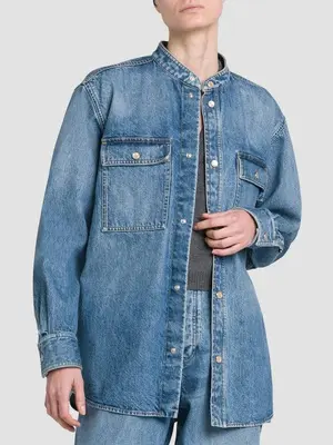 Bottega Veneta Eco Wash Denim Shacket