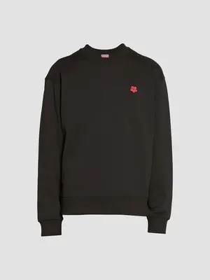 Kenzo Boke Flower Cotton Sweatshirt - Black