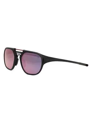 Tag Heuer Line 53mm Pilot Sunglasses - Black Purple Mirror