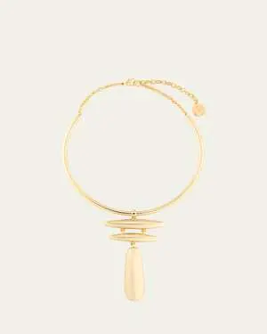 BEN-AMUN Ben-Amun Adobe Gold-Plated Collar Necklace - Gold