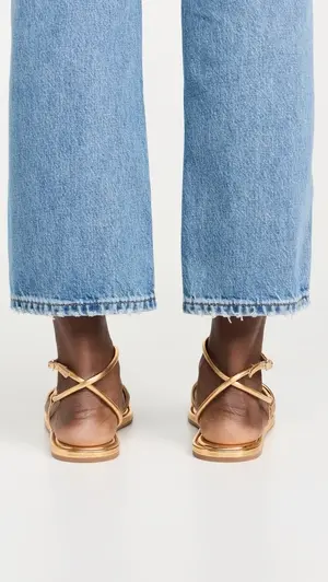 LOEFFLER RANDALL Noor Strappy Sandals - Gold