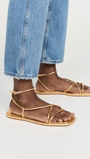 LOEFFLER RANDALL Noor Strappy Sandals - Gold