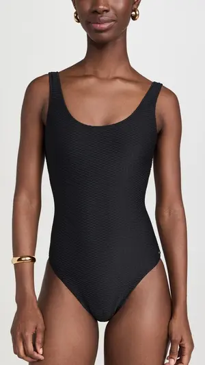 ANINE BING Jace Piece One Piece - Black