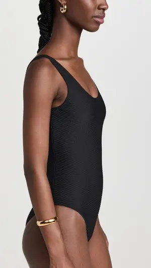 ANINE BING Jace Piece One Piece - Black