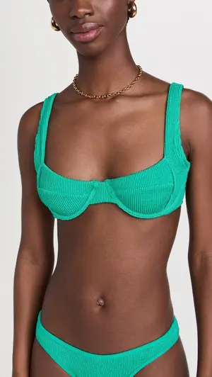 Good American Always Fit Support Demi Bikini Top
