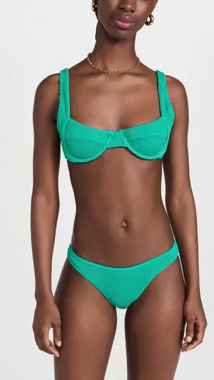 Good American Always Fit Support Demi Bikini Top