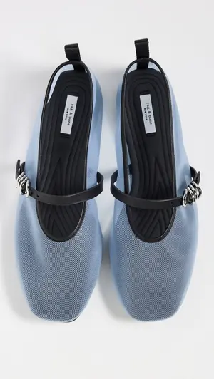 Rag & Bone Spire Mesh Mary Jane Flats