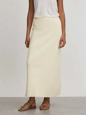 Anna Quan Ines Knitted Cotton Midi Skirt