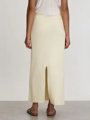 Anna Quan Ines Knitted Cotton Midi Skirt