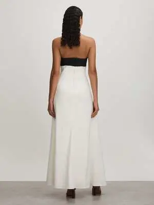 Anna Quan Linen-jersey Strapless Maxi Dress
