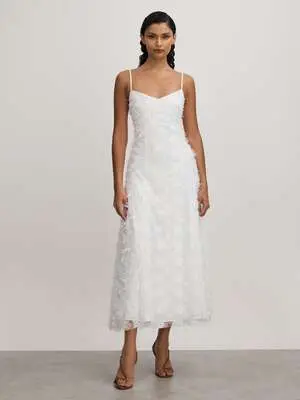 Anna Quan Applique Drop Waist Maxi Dress