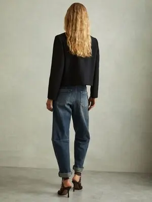 REISS Nola Cropped Wool Jacket