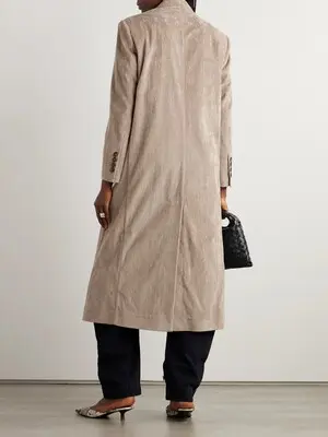Brunello Cucinelli Double-breasted Corduroy Coat