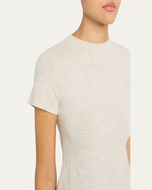 SKIMS Cotton Jersey Crewneck T-shirt - Light Heather Grey