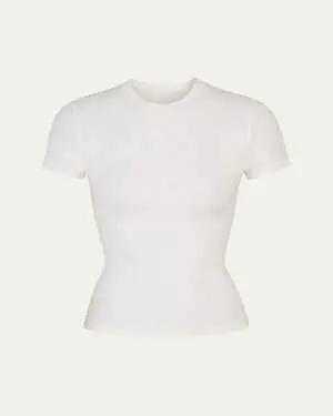 SKIMS Cotton Jersey Crewneck T-shirt - Marble