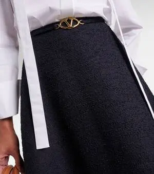 Valentino Garavani Tweed Midi Skirt
