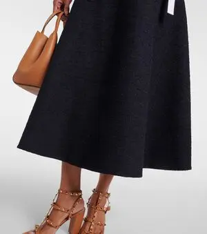 Valentino Garavani Tweed Midi Skirt