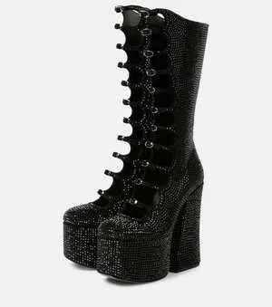 Marc Jacobs Kiki Embellished Platform Boots