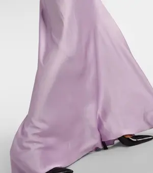 Victoria Beckham Satin Gown - Purple