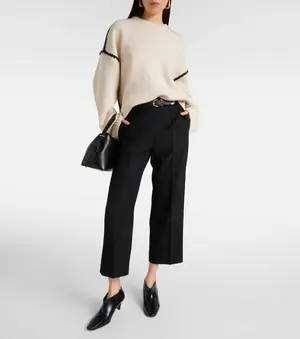 TOTEME Wide Shaft Leather Ankle Boots