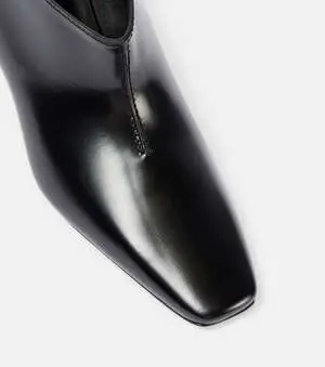 TOTEME Wide Shaft Leather Ankle Boots