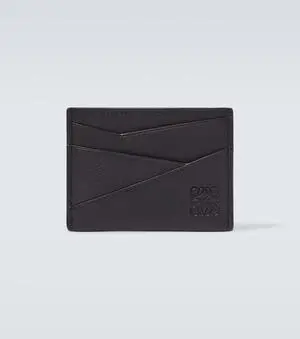 Loewe Puzzle Leather Card Holder - Black