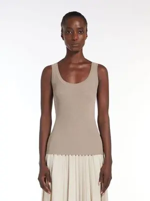 Max Mara Viscose Crepe Yarn Top