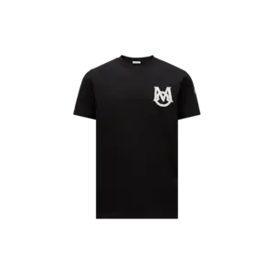 Moncler Monogram Cotton T-shirt - Black