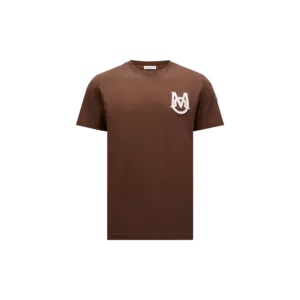 Moncler Moncler Monogram Cotton T-shirt Brown