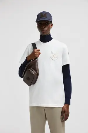 Moncler Monogram Cotton T-shirt - White
