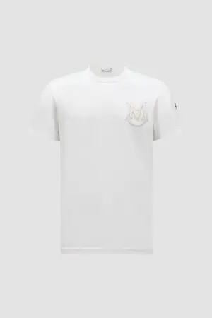 Moncler Monogram Cotton T-shirt - White