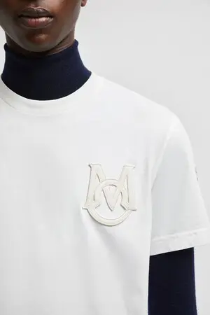 Moncler Monogram Cotton T-shirt - White