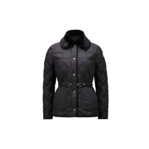 Moncler Cygne Faux Fur-trimmed Short Down Jacket