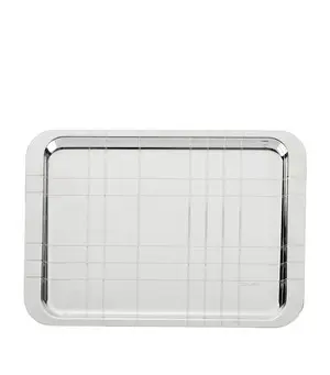 Christofle Plated Graphik Tray - Silver